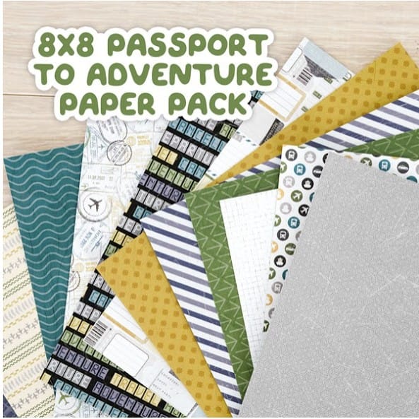 8x8 Passport To Adventure Paper Pack - The Scraptivist