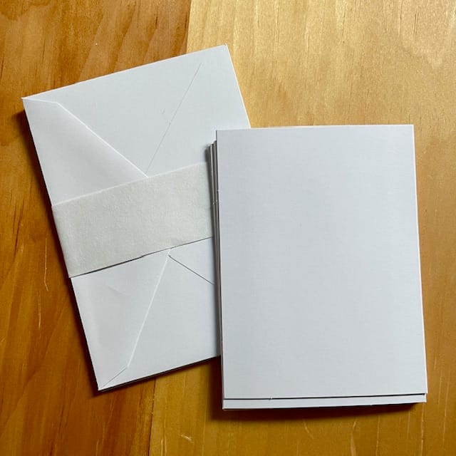 3x4 White Notecards & Envelopes (6/pk) - The Scraptivist